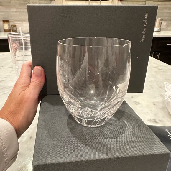 Steuben | Dining | Steuben Glass Petal Cut Double Old Fashion Crystal ...